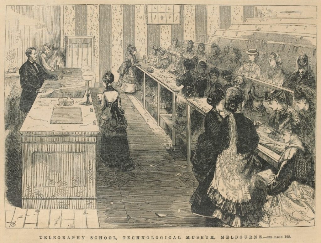 In the Office: Telegraphers – Old Treasury Building