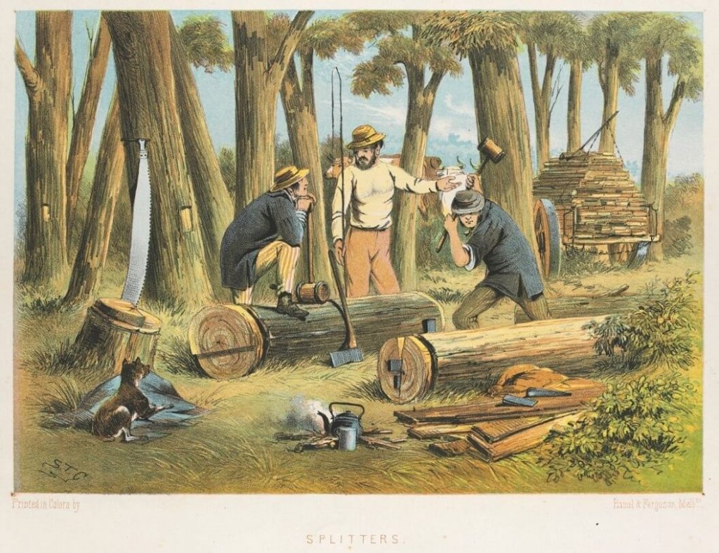 On the Land: Timber getters – Old Treasury Building