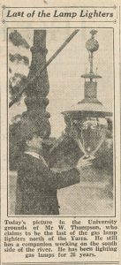 On the Street: The Lamplighter – Old Treasury Building